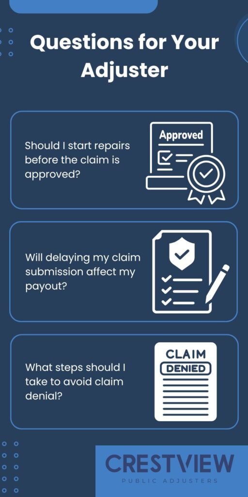 Questions To Ask Insurance Adjuster Water Damage | Crestview Public ...